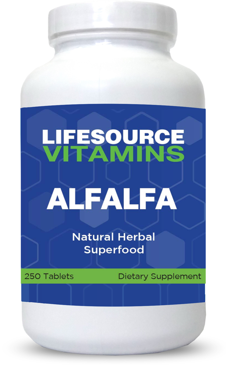 LifeSource Vitamins-550 mg Alfafa Tablets for Proteins, Enzymes ...