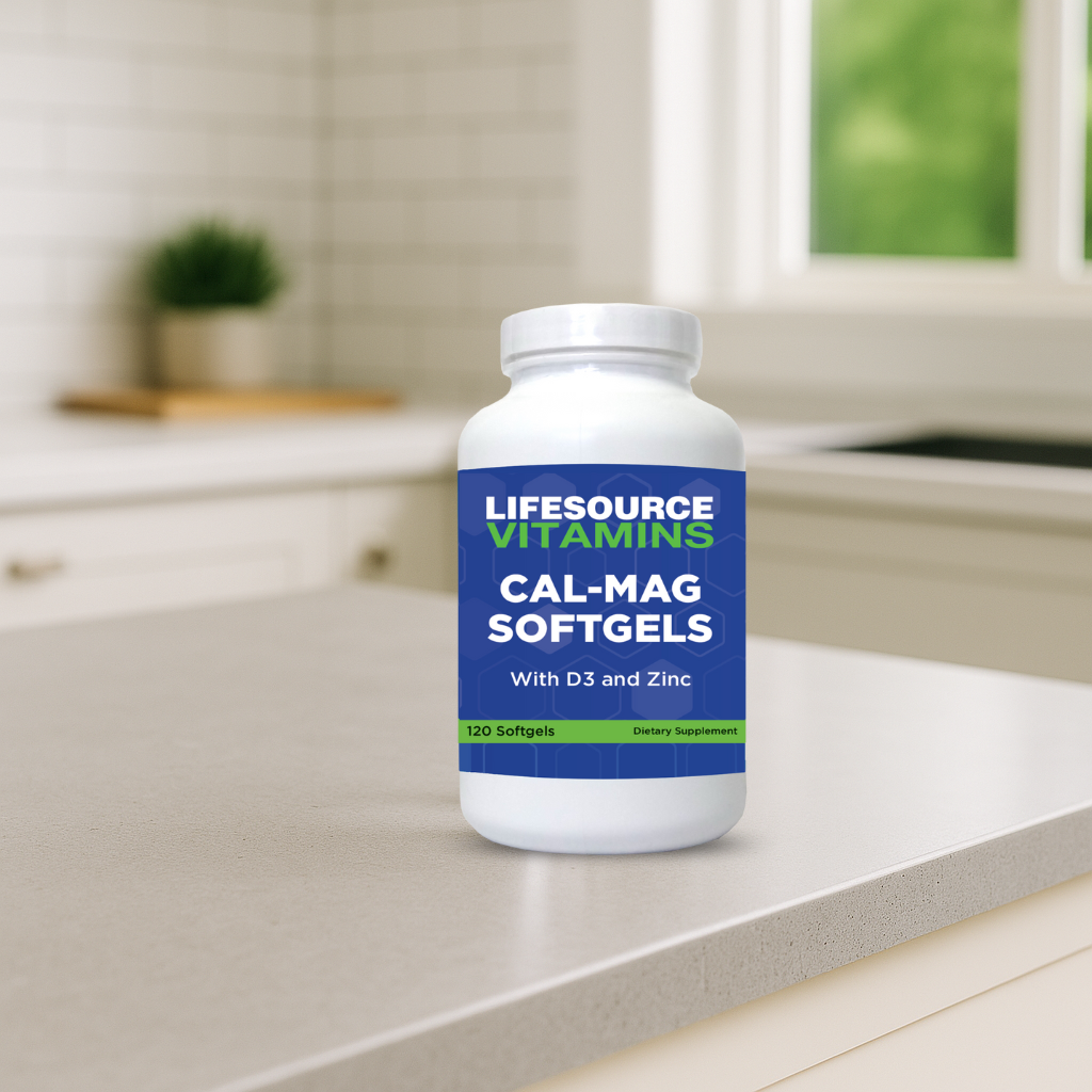 Cal-Mag Softgels - w/ D3 and Zinc - Calcium & Magnesium - 2 Sizes / 12 ...