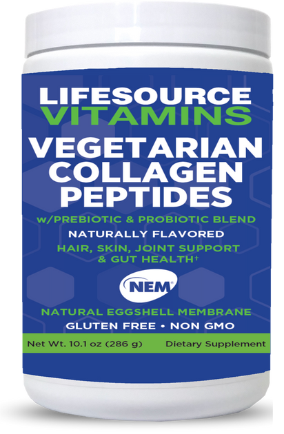 LifeSource Vitamins-Vegetarian Collagen Peptides offers a clinically ...