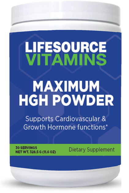 LifeSource Vitamins HGH Maximum Powder, 11.6 oz.