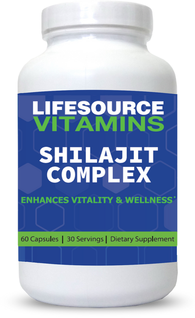 Shilajit Complex for Energy, Vitality & Stress Support | LifeSource ...