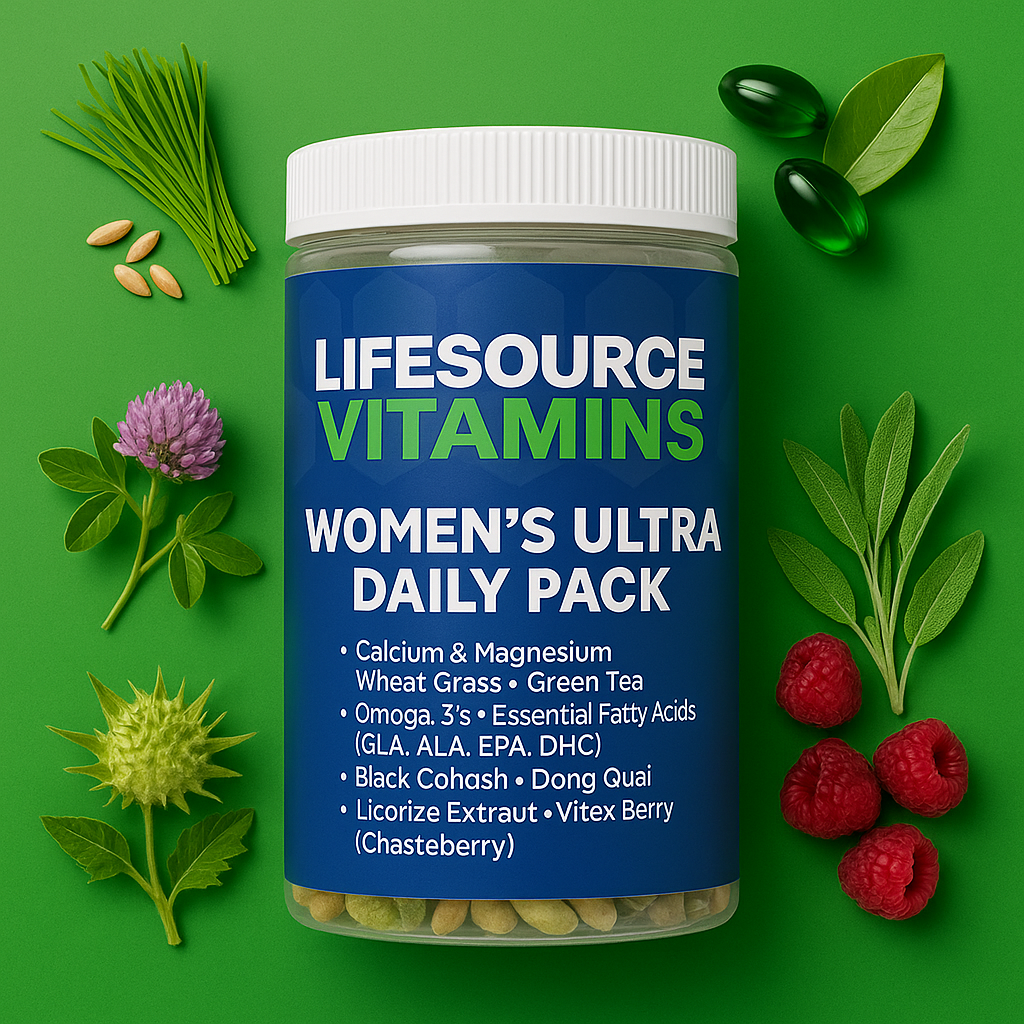 Women's Ultra Vitamin & Mineral Mix - 106 Nutrient Blend – LifeSource ...